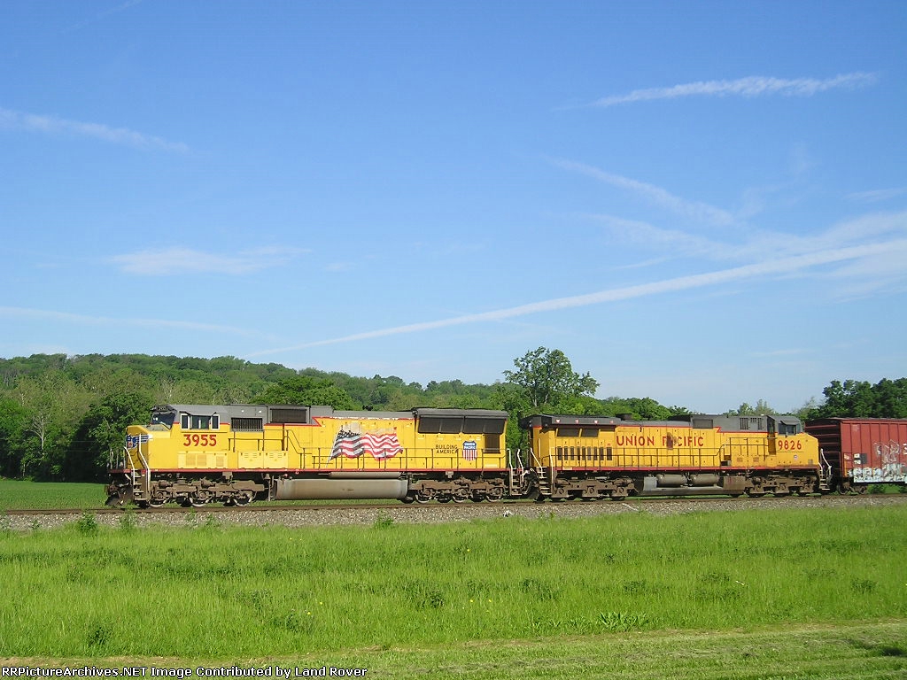 UP 3955 On NS 177 Eastbound